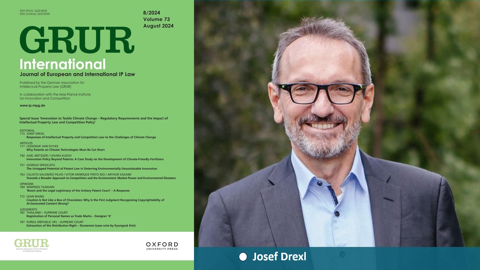 Propriedade Intelectual, Concorrência e Sustentabilidade Ambiental na ...